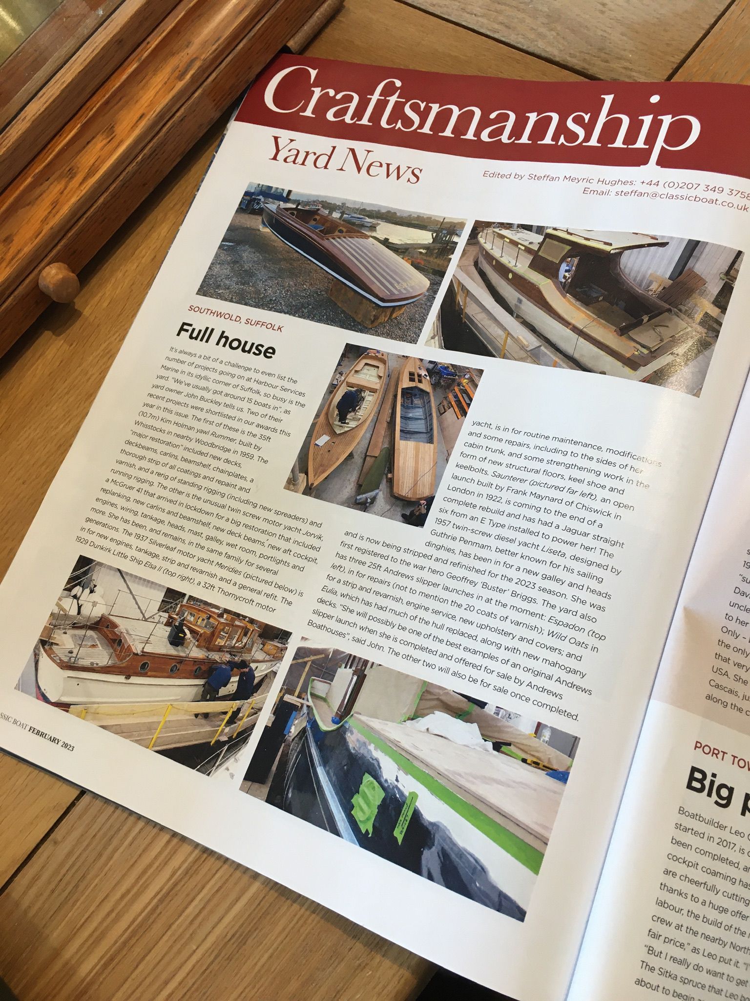 Classic Boat Magazine | Harbour Marine Services